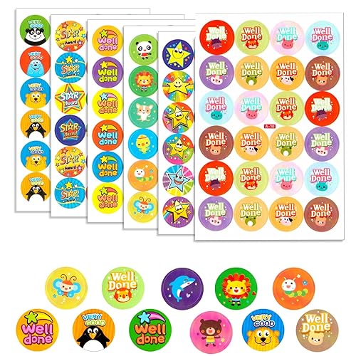 ASTARON 1440 Pcs Reward Stickers for Kids Motivational Praise Teachers ...