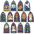 Amazon.com: Design Works Crafts Stained Glass Felt Ornament Kit : Arts ...