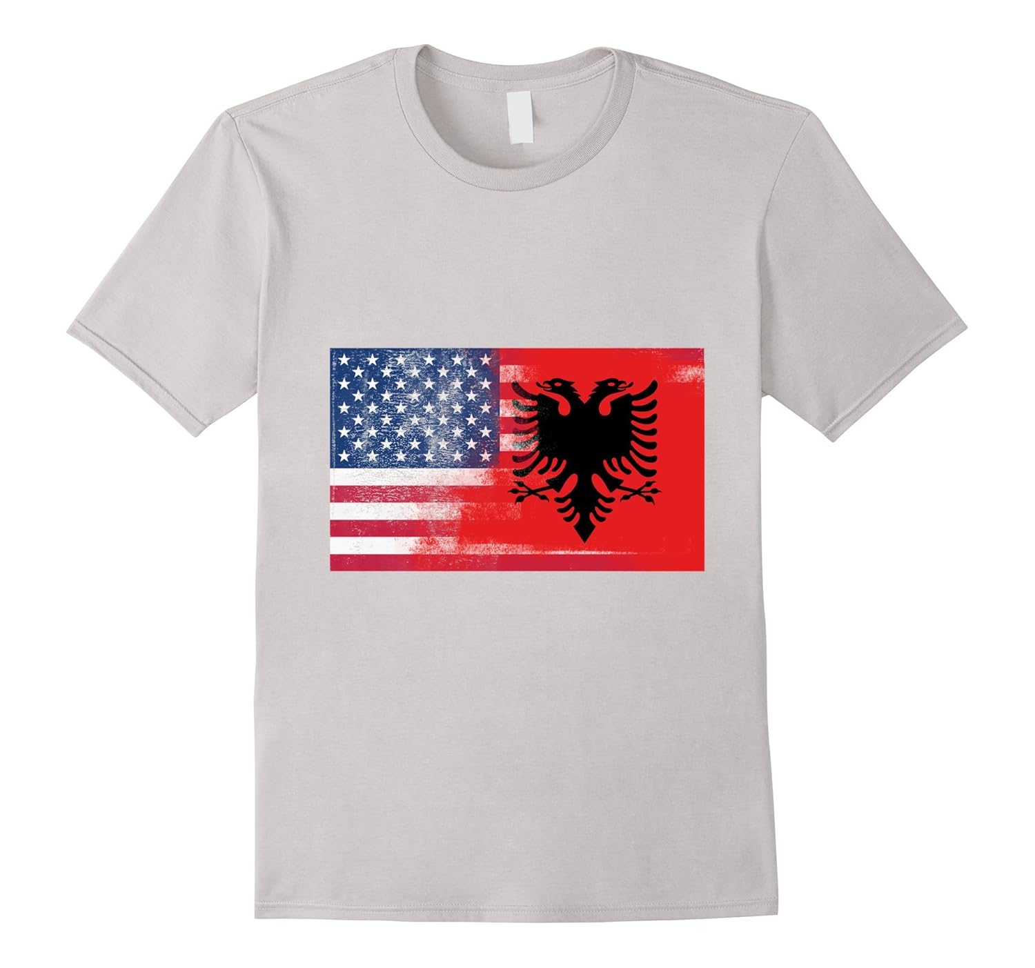Albanian American Half Albania Half America Flag Shirt-TD – Teedep