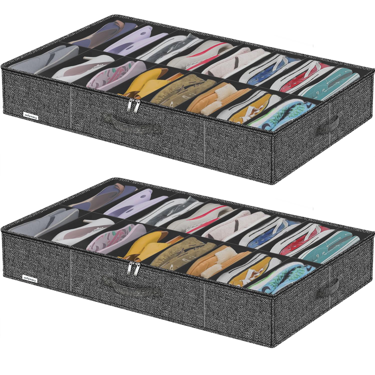Mua Large Sturdy Thicken Shoe Storage Box, Clear Shoe Organizer for ...