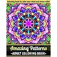 Amazon.com: Amazing Patterns: Adult Coloring Book - Over 50 Printed Designs of Beautiful Pattern ...