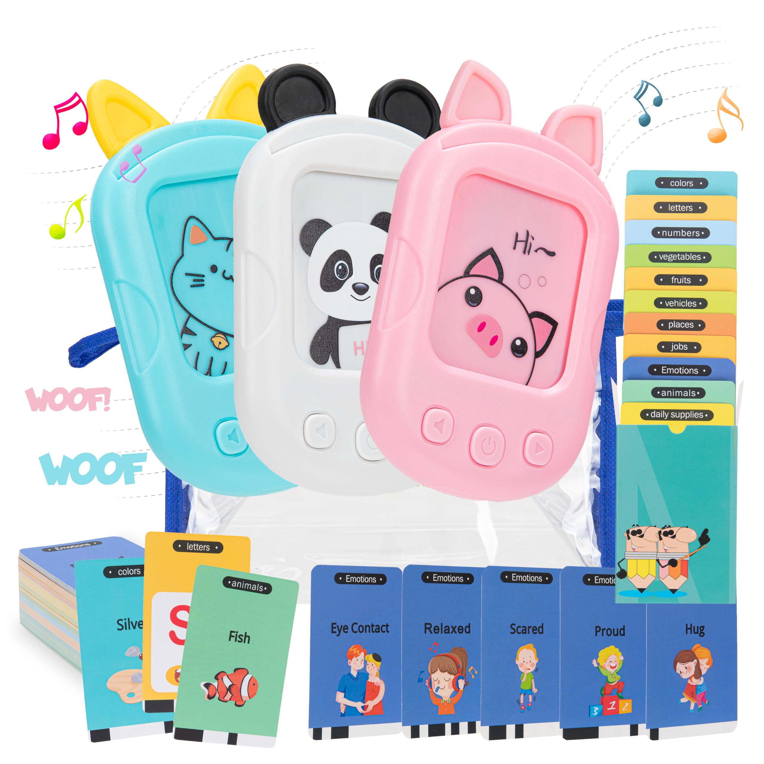 Talking Flash Cards for Toddlers | New Slim Design Waterproof Bag ...