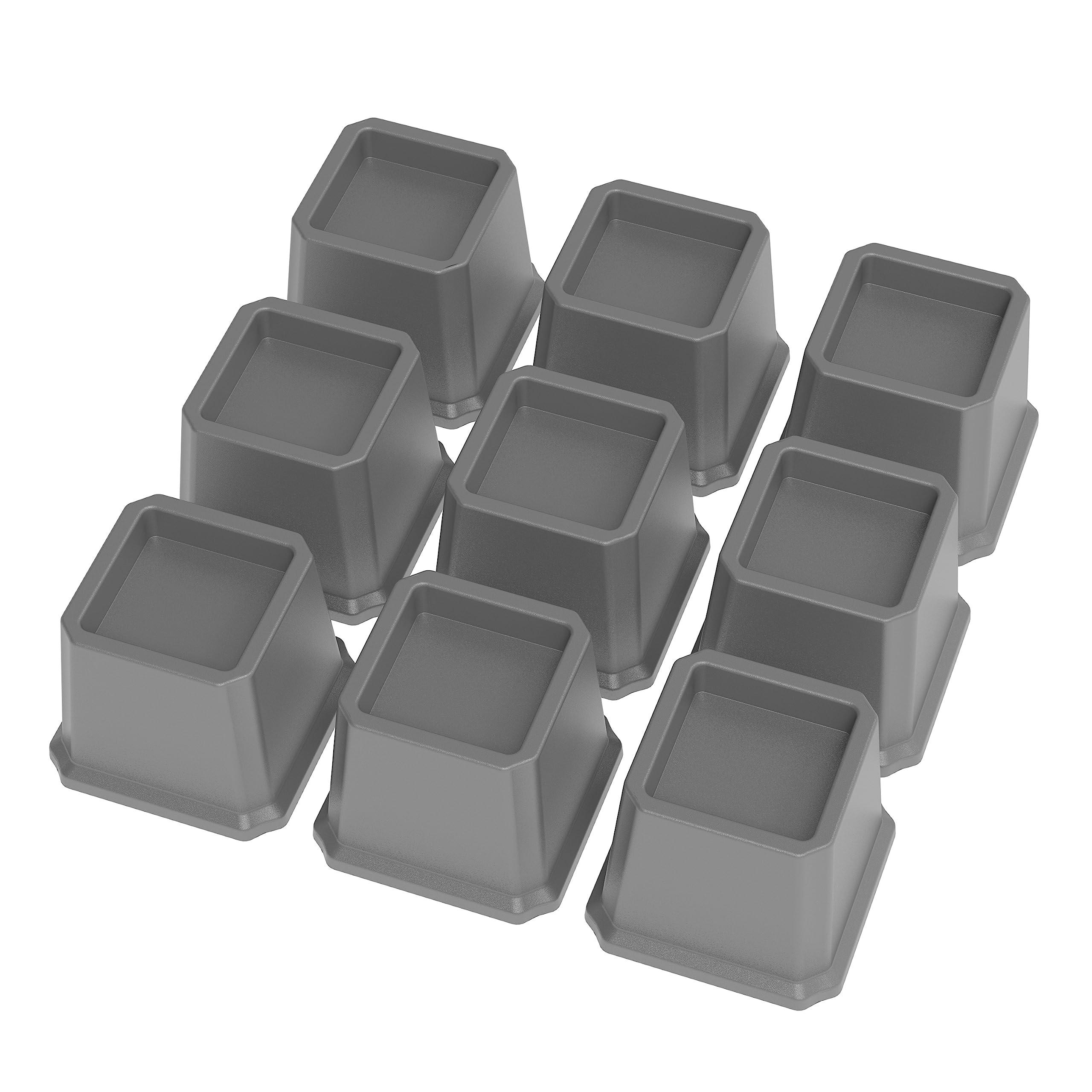 Whynonap Bed Risers 3 Inch Set of 9, Heavy Duty Bed Elevators Risers ...