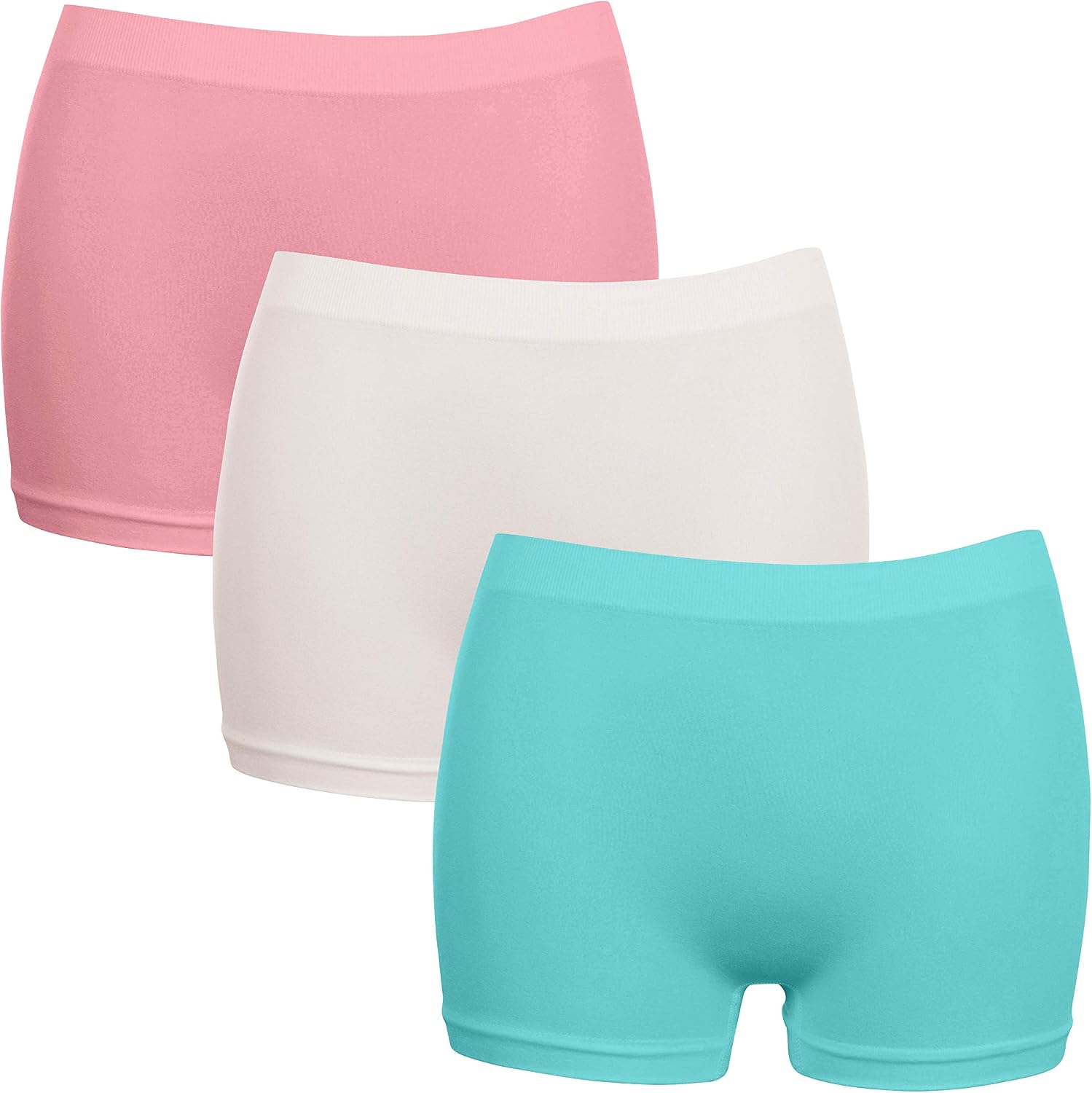 G3 3xLadies High Waist Wicking Microfibre Womens Boxer Shorts Boyshorts ...