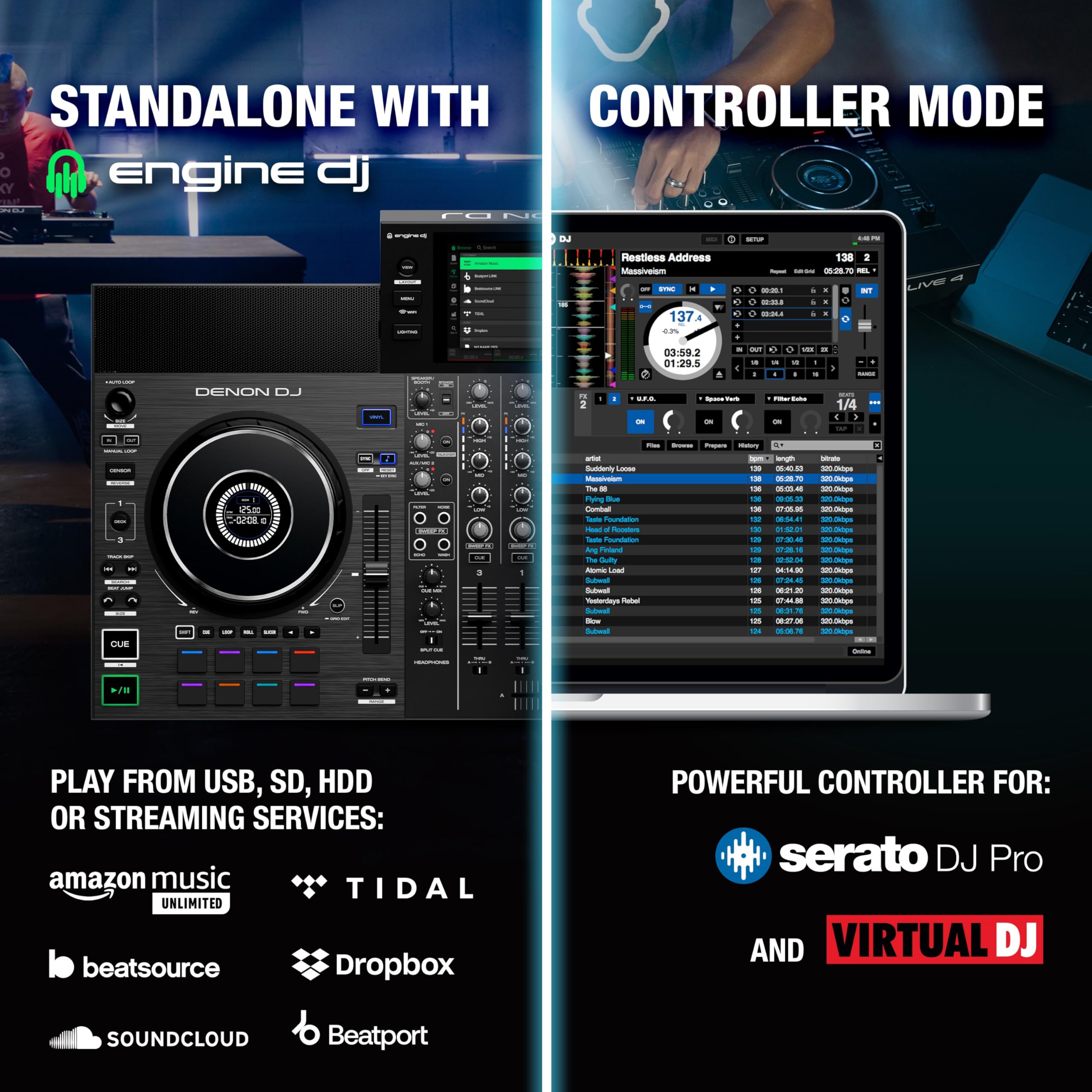 Mua Denon DJ SC LIVE 4 - Standalone DJ Controller, 4-Channel Mixer ...