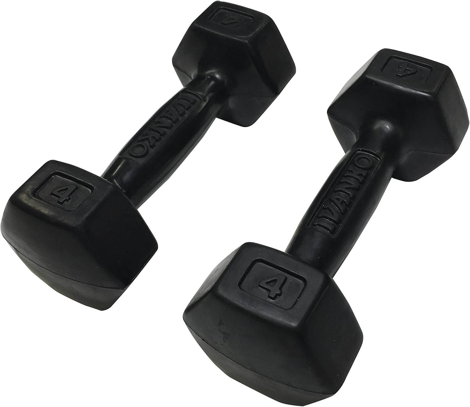 Amazon.com : Ivanko Rubber Dumbbells, 4 lbs (Pair) : Sports & Outdoors