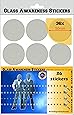 Amazon.com: Glass Awareness Stickers 50mm Circles Dots Etched Effect ...