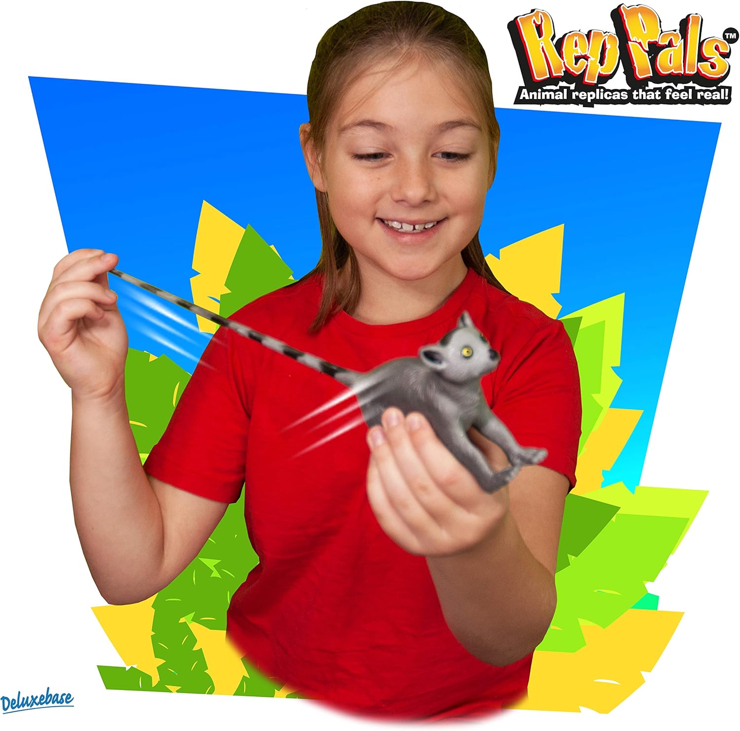Rep Pals – Ring-Tailed Lemur, Stretchy Toy from Deluxebase. Super ...