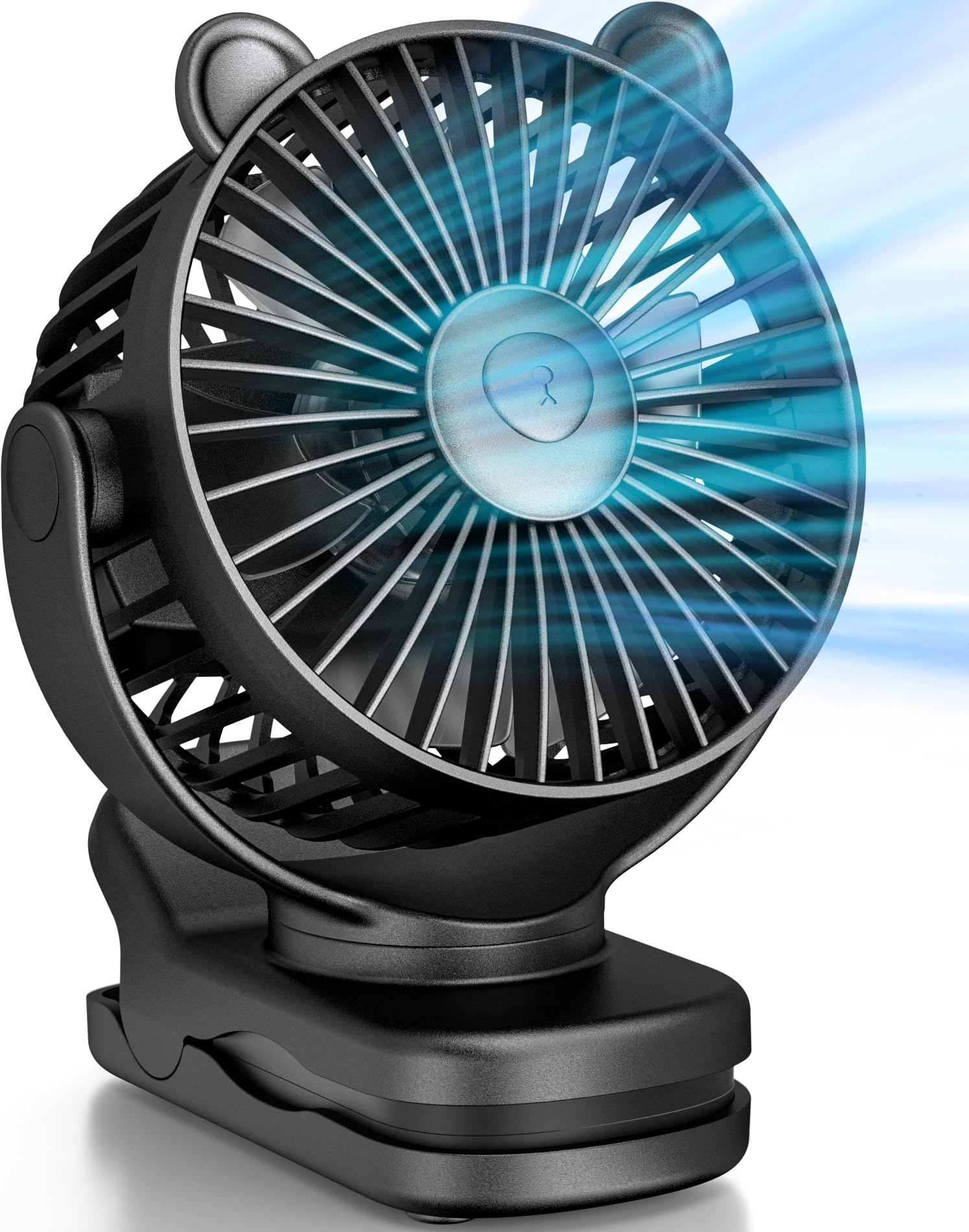 Mua Portable Clip on Fan, Small Desk Fan Battery Operated, 360 ...