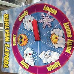 Amazon.com : Scholastic Weather Dial Chart (TF2131) : Teacher Weather ...
