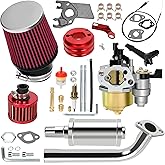 Amazon.com: HIAORS VM22 26mm Carburetor Exhaust Pipe Muffler Jet Kit ...