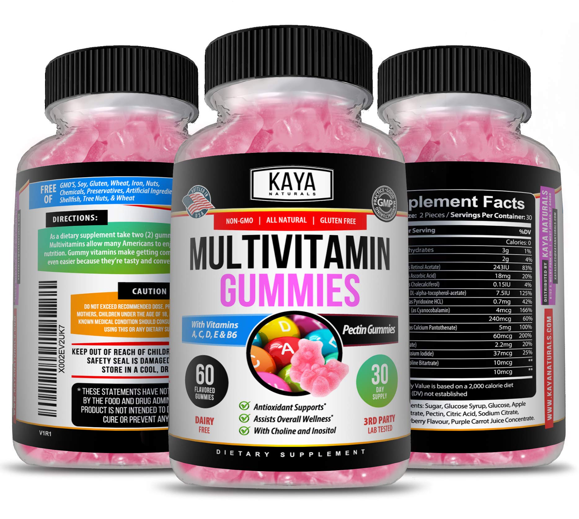 Mua Kaya Naturals Adult Multi Vitamin Gummy, Biotin, Vitamin A, C & E ...