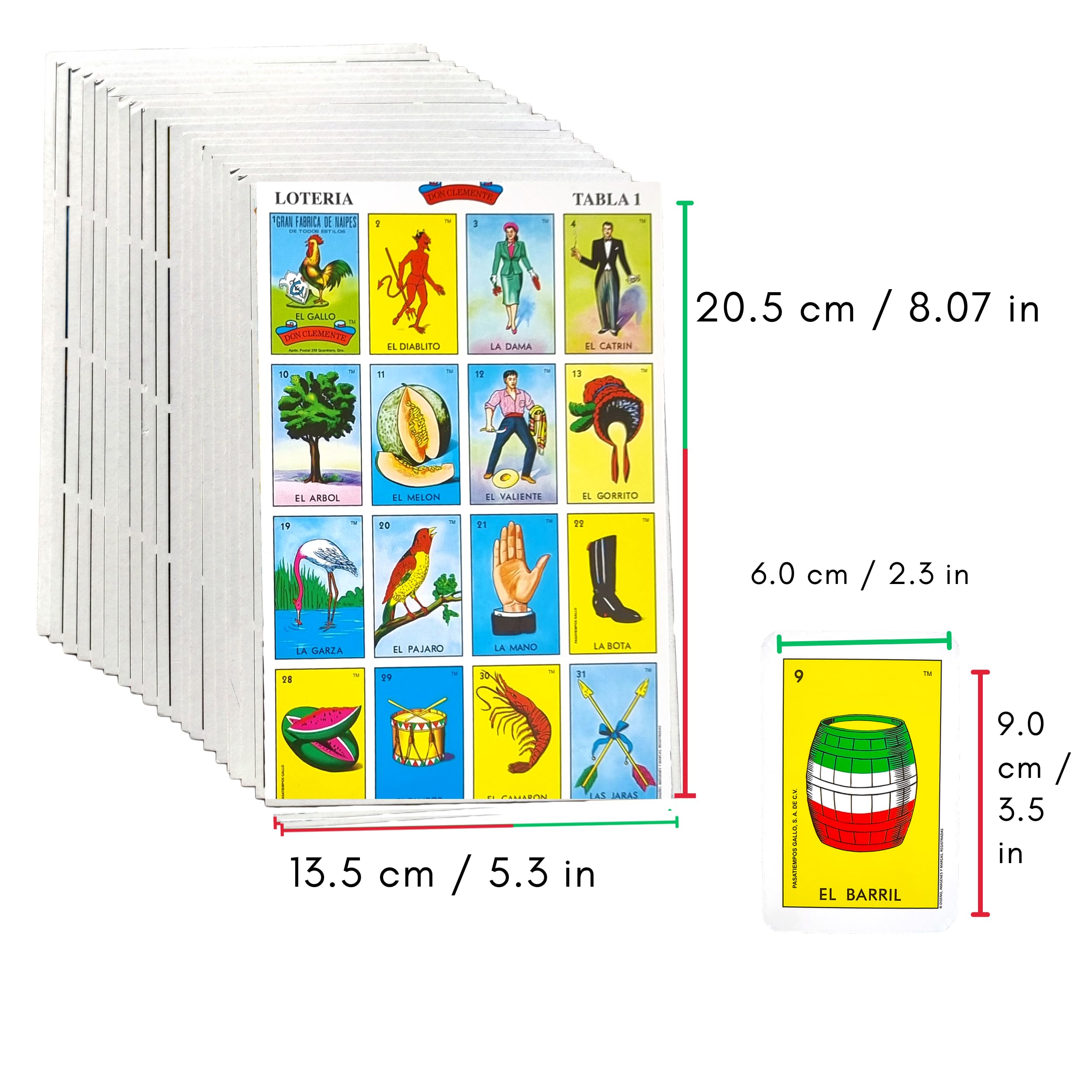 The Original Loteria Mexican Bingo Game With 100 Bingo Chips For 20 ...