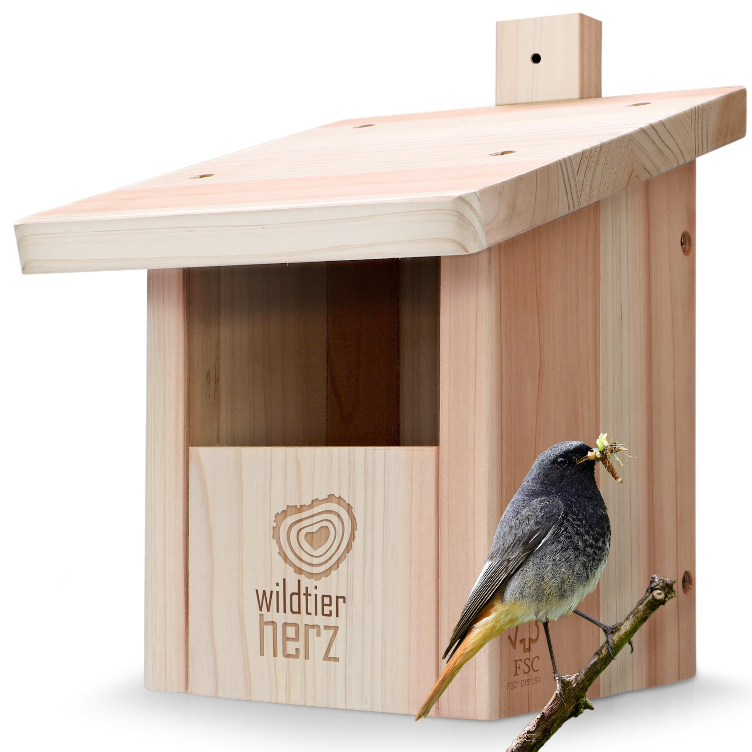 Mua wildtier herz Nesting Box for Redstarts, Robins and Co - Solid wood ...