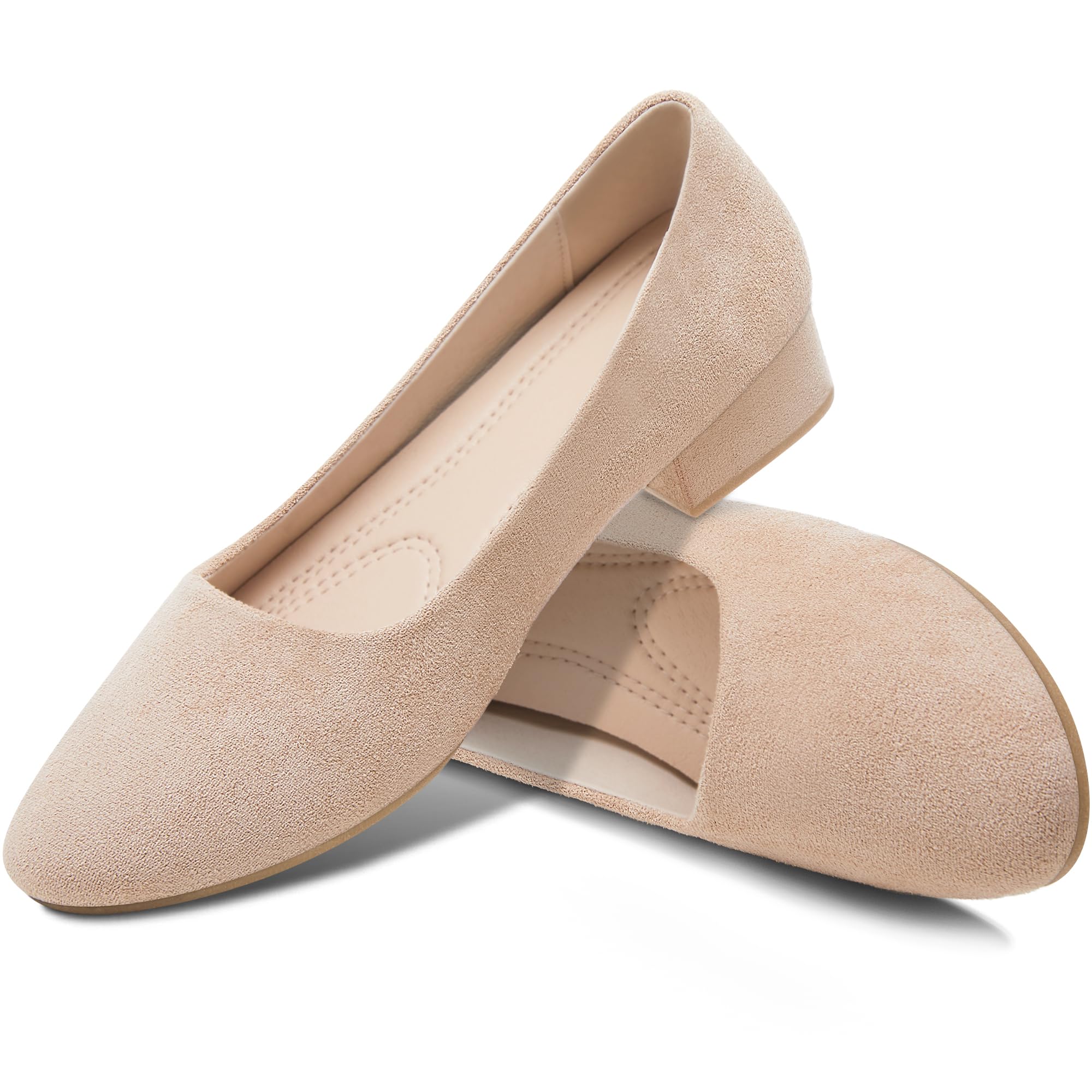 AISFAES Women Pumps Low Chunky Rounded Toe Heels Healed Dress Pumps ...