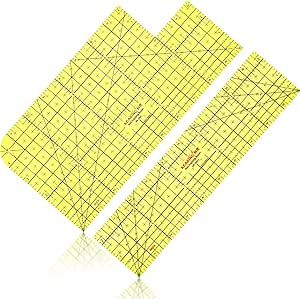 Amazon.com: 2 Pieces Inches System Hot Hem Ruler Ironing Measuring High ...