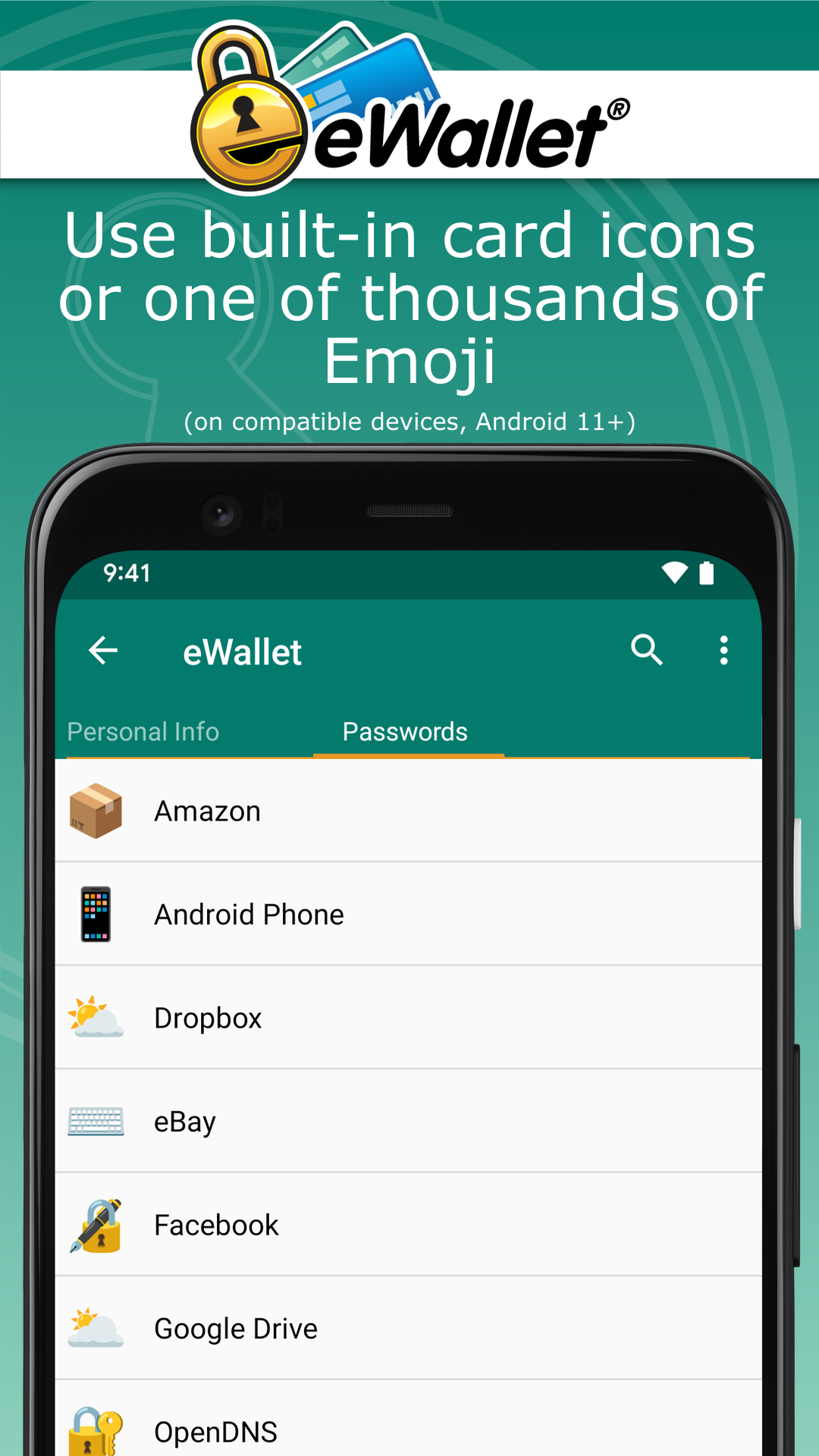 eWallet — Password Manager and Secure Wallet:Amazon.com:Appstore for ...