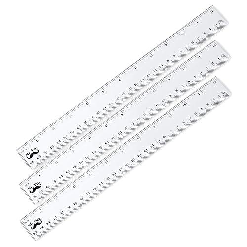Mr. Pen- Ruler, 3Pack, Rulers, Ruler 12 inch, Clear Ruler, Ruler for ...