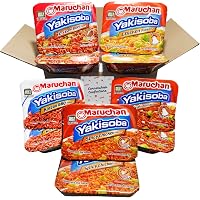 Amazon.com : Yakisoba Noodle 10 Tray Bulk Variety Pack - 5 Flavors ...
