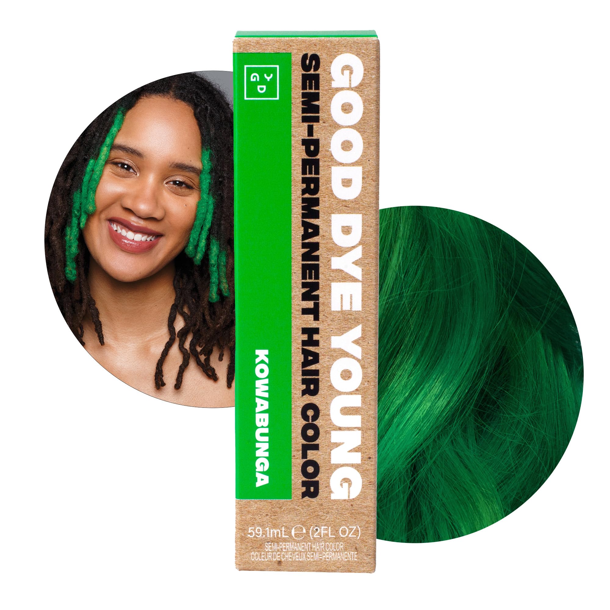 Good Dye Young Streaks and Strands Semi-Permanent Hair Color (Kowabunga ...