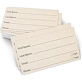 Amazon.com : 321Done Contact Cards, Made in USA - 3.5x2 White, Client ...