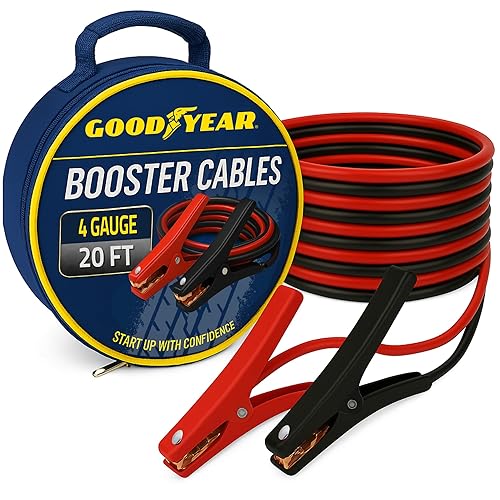 GOODYEAR Heavy Duty Jumper Cables for Car Battery – 4 Gauge 16 ft ...