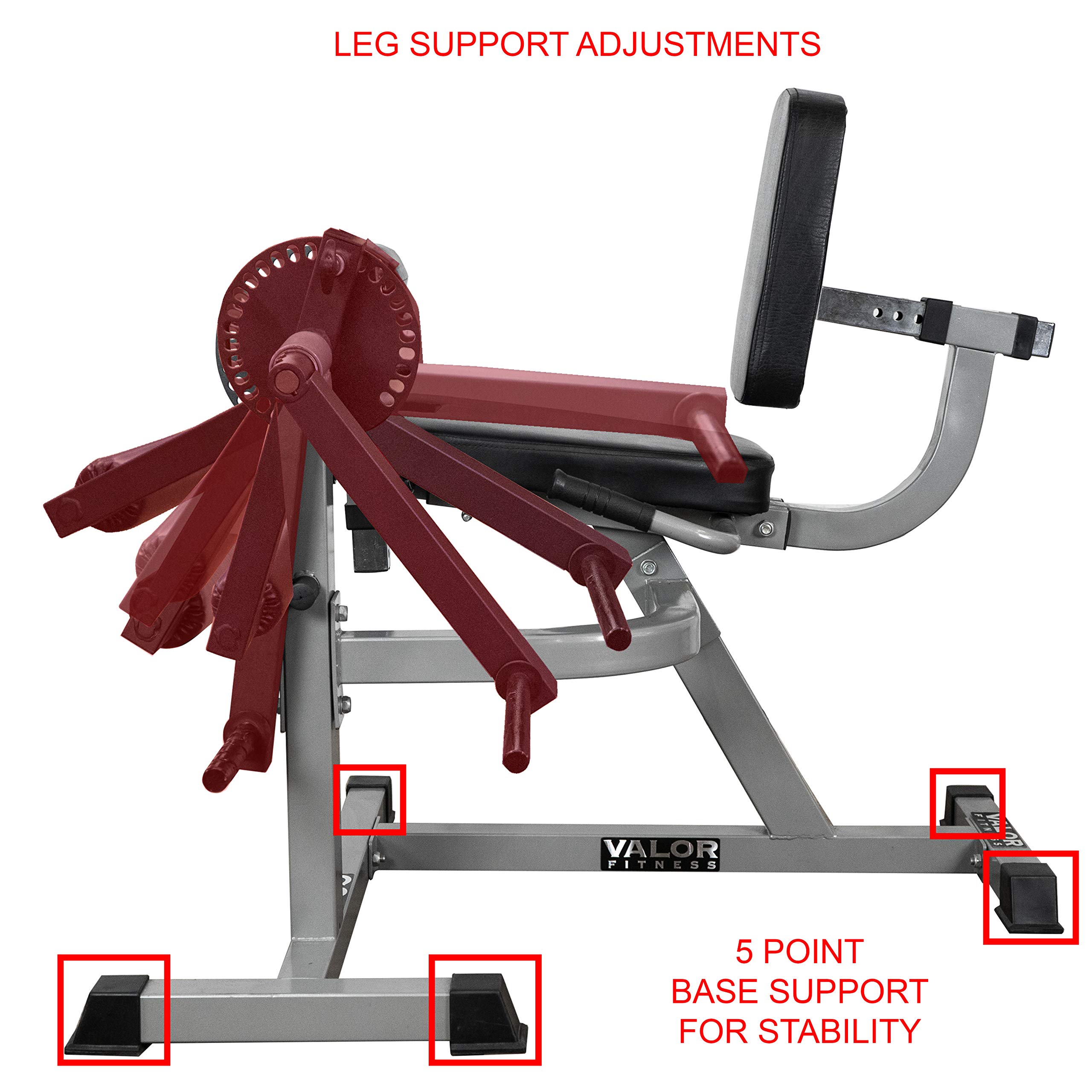 Mua Valor Fitness Leg Extension and Leg Curl Machine - Adjustable - 8 ...