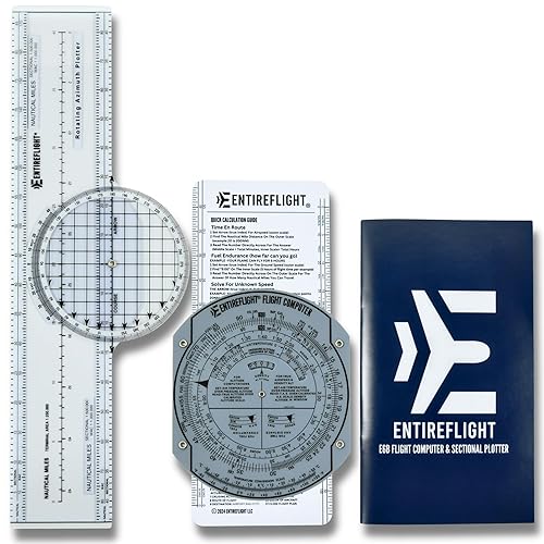 EntireFlight - E6B Flight Computer, Aviation Plotter, & Manual Box Set ...