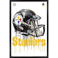 Amazon.com: Trends International NFL Pittsburgh Steelers - Drip Helmet ...
