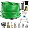 Amazon.com: Sewer Jetter Kit for Pressure Washer,Water Jet Drain Cleaning Hose with Corner ...