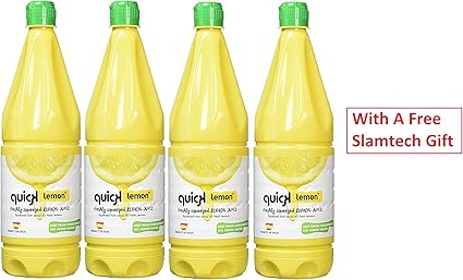 Quick Lemon Juice - Not from Concentrate 1000ml/1 Litre (Pack of 4 ...