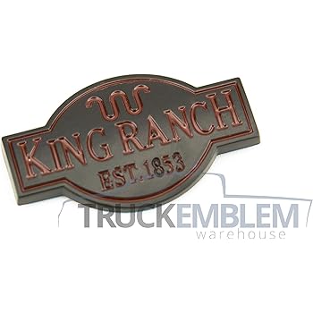Amazon.com: 1pc OEM King Ranch Front Door Tailgate Emblem Badge 3D ...