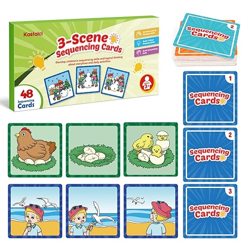 Sequencing Cards, Sequence Game for Kids, Speech Therapy Materials for ...