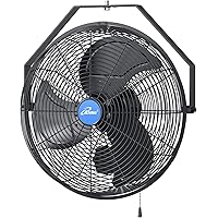 Amazon.com: VEVOR 18 Inch Wall Mount Fan, 3-speed IP44 Waterproof Wall ...