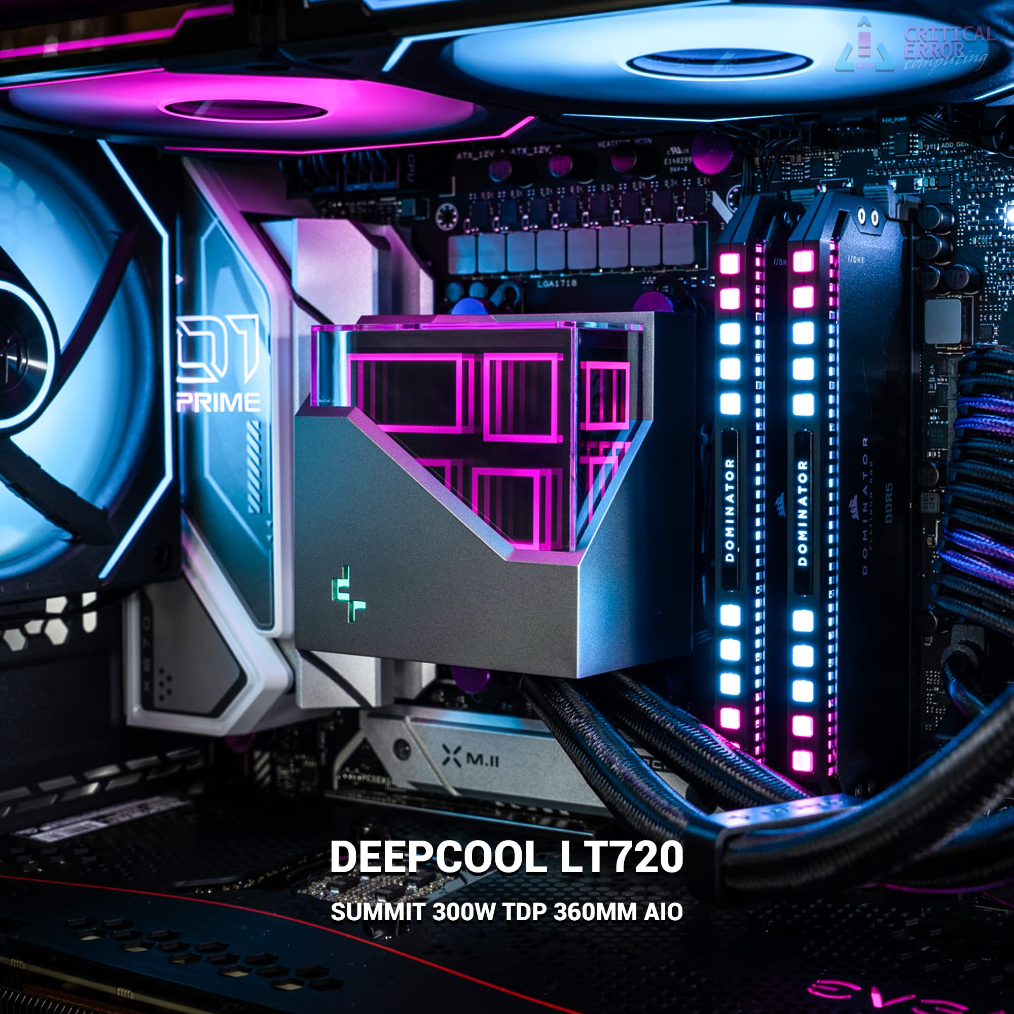 DeepCool LT720 Liquid Cooler 360mm Multidimensional Infinity Mirror ...