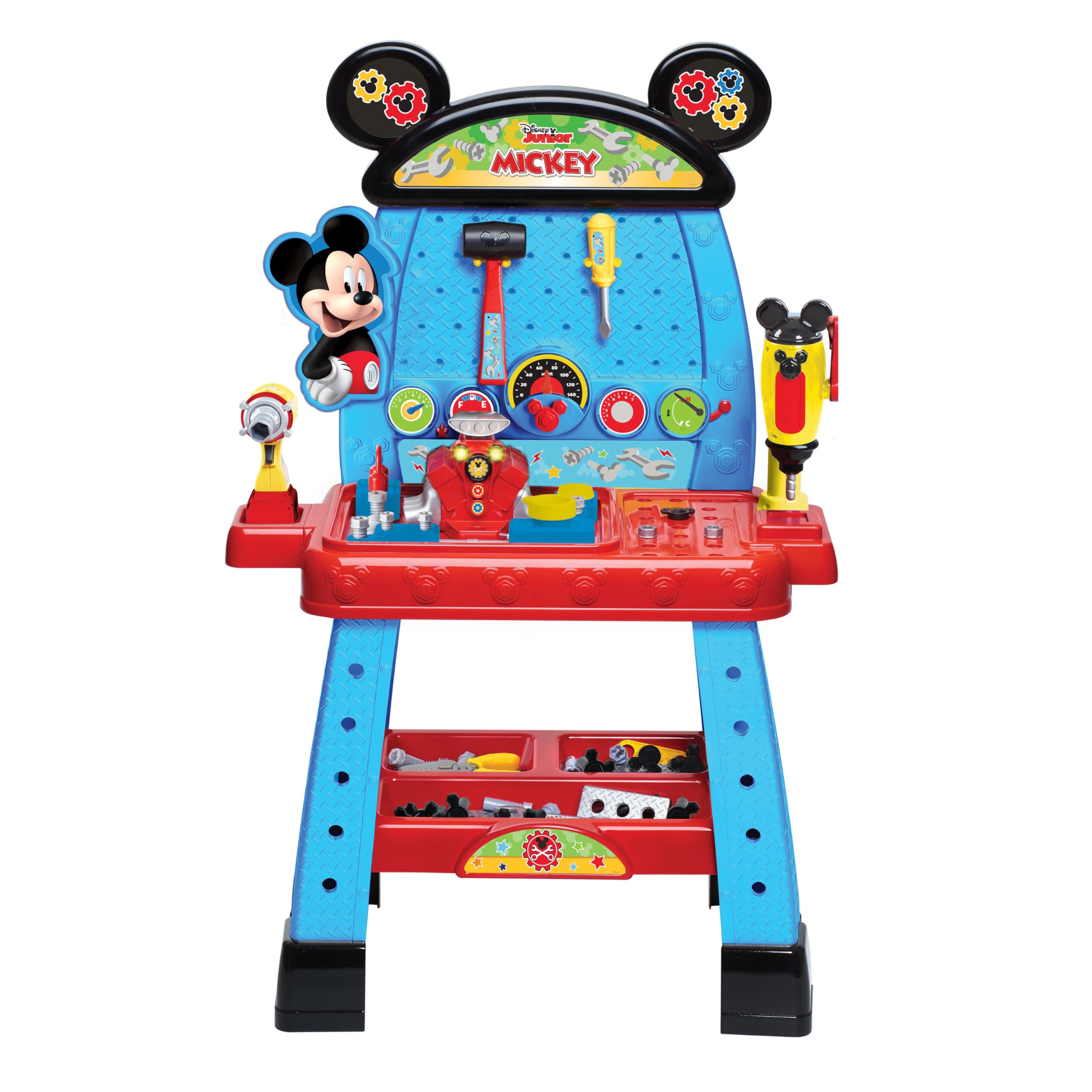 Disney Junior Mickey Mouse Funhouse Workbench, 43-piece Kids ...