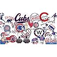 Amazon.com: American Baseball Stickers 35pcs Cubs Stickers Chicago Team ...