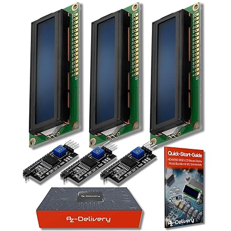 Mua AZDelivery HD44780 1602 16x2 Serial LCD White Character Blue ...