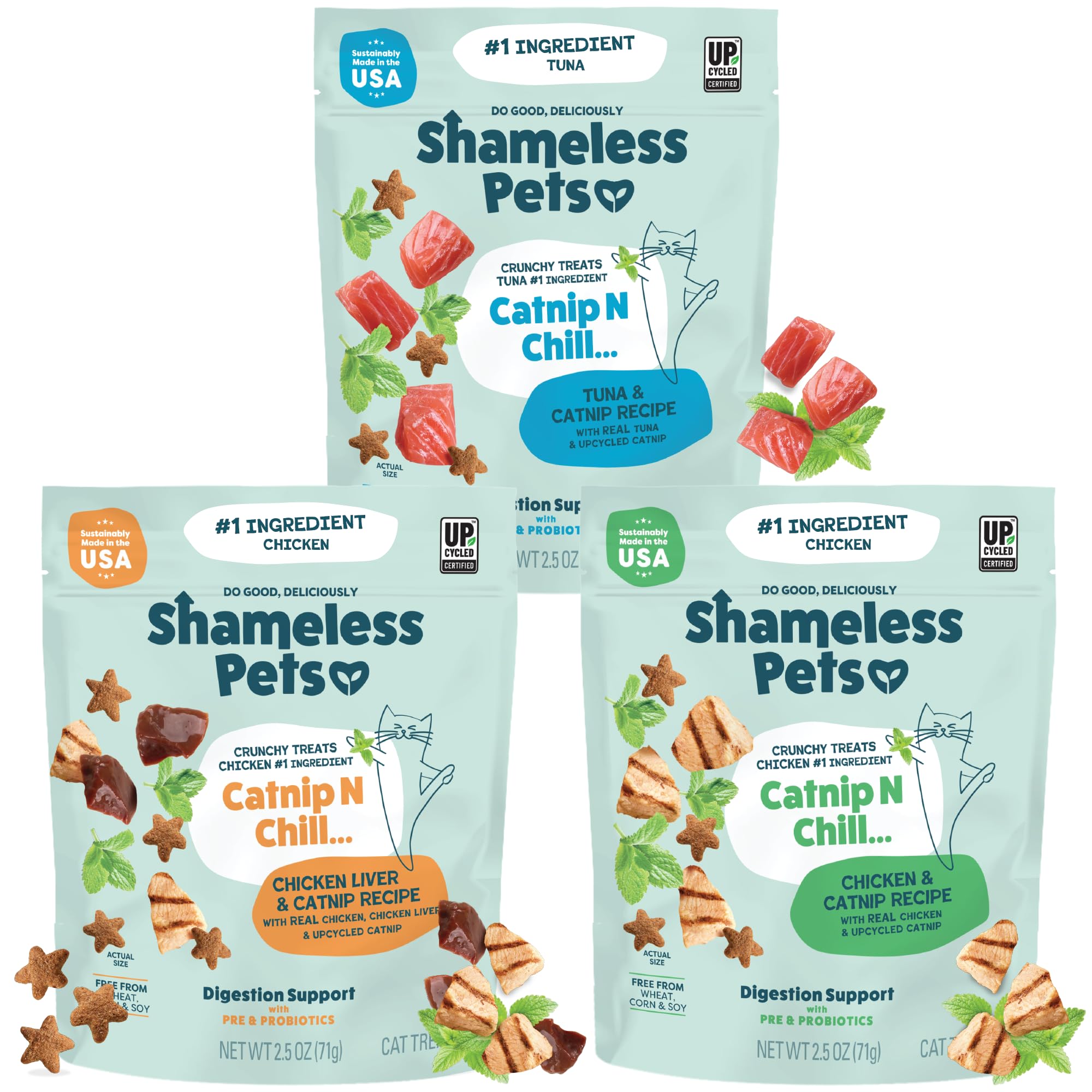 Shameless Pets Crunchy Cat Treats - Kitty Treats for Cats with ...