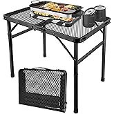 Amazon.com - YITAHOME 6Ft Metal Folding Table for Grill Portable 2-in-1 Design Folding Grill ...