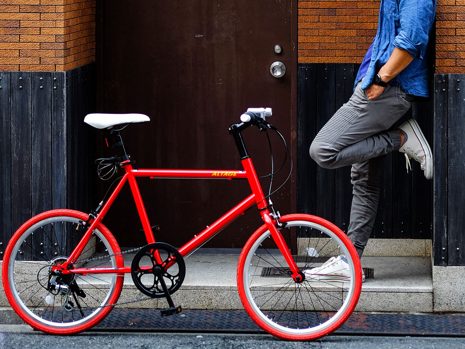 Mua ALTAGE AMV-001 Mini Velo Bicycle, 20 Inch Wheels, 7-Speed Shifter ...