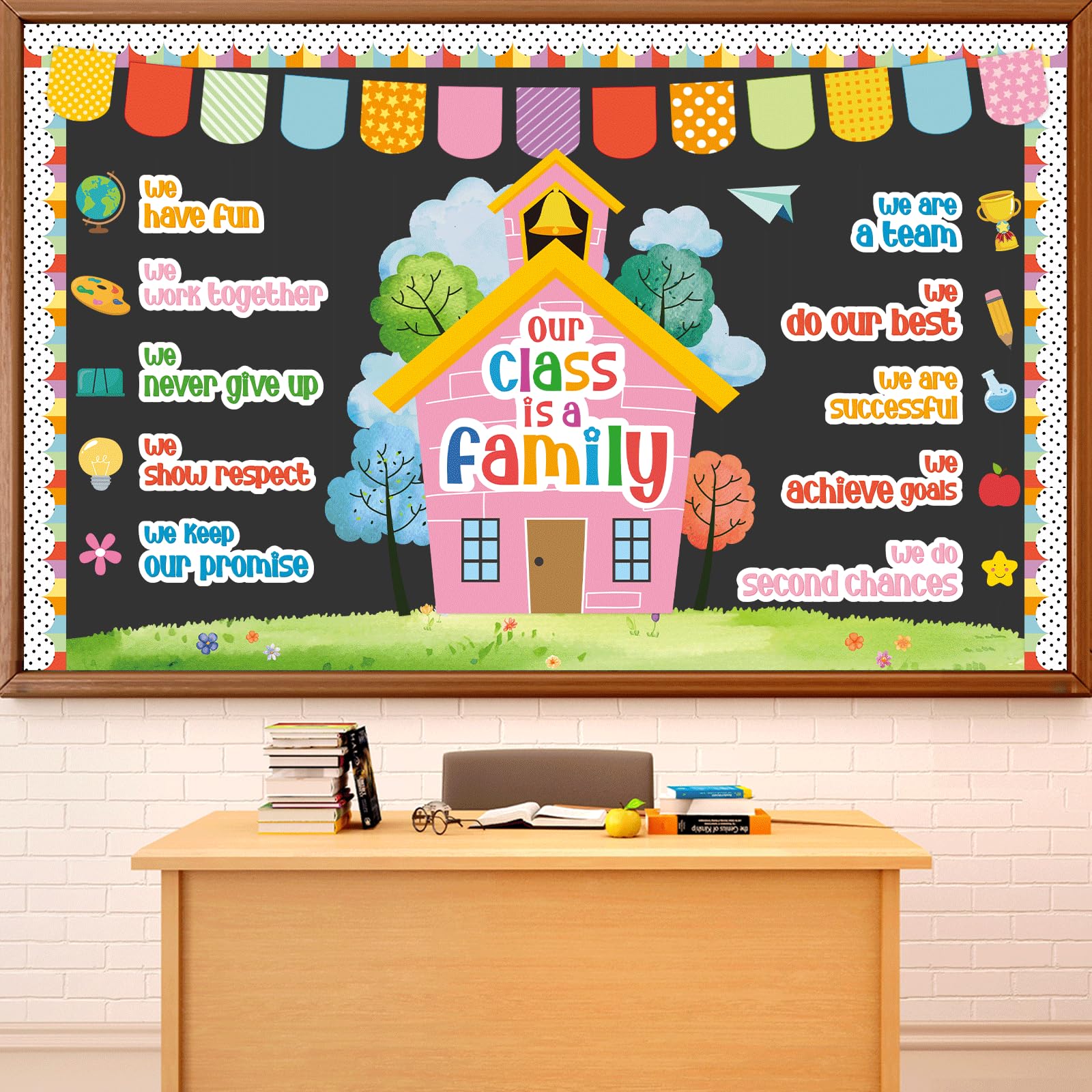 Motivational Bulletin Board Classroom Decorations Our Class is A Family ...