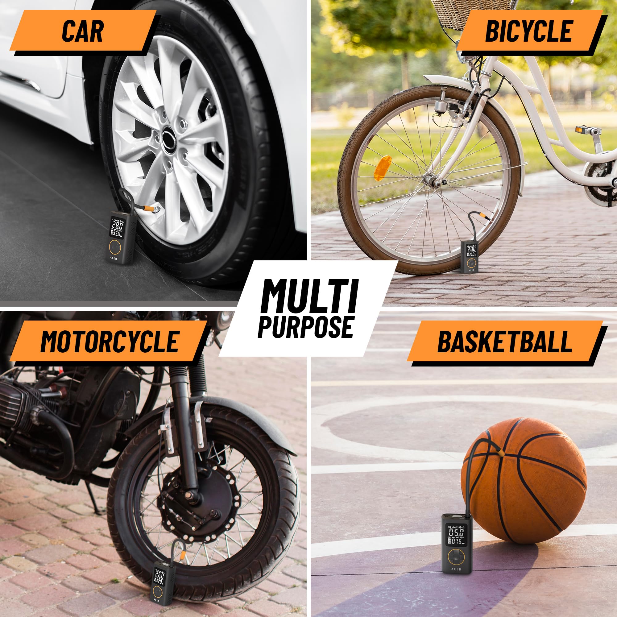 Mua AEER Tire Inflator Portable Air Compressor Air Pump for Car Tires ...