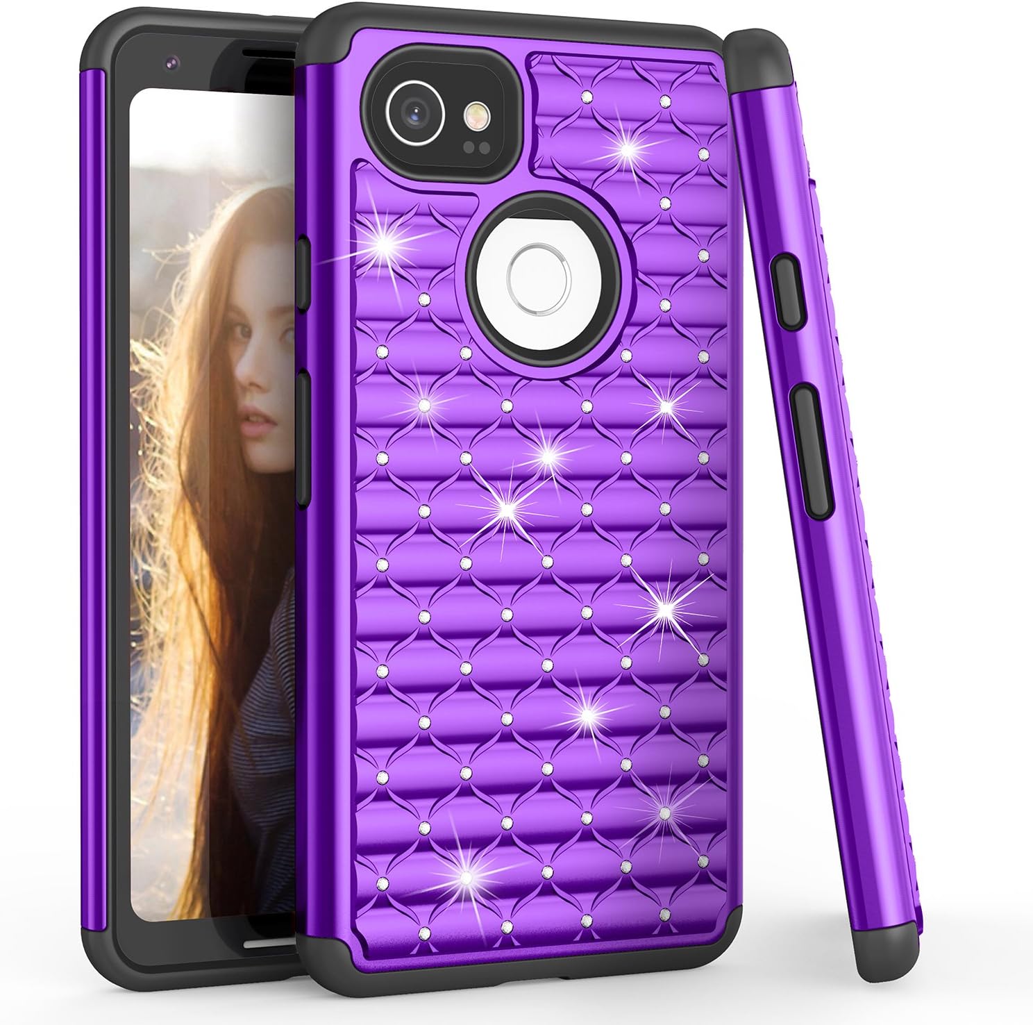 Amazon.com: Google Pixel 2 XL Case, TILL(TM) Studded Rhinestone Crystal ...