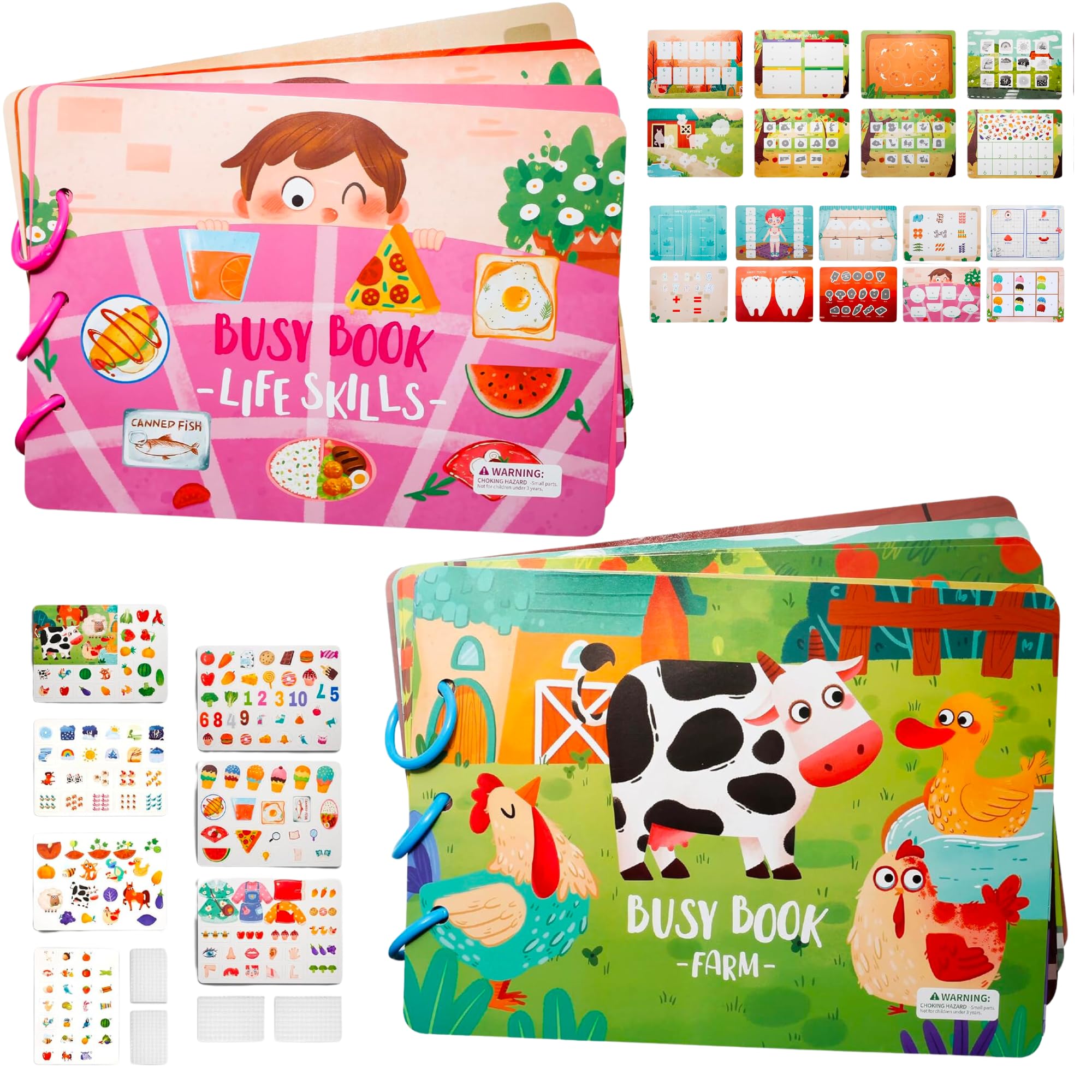 MIMA2672 Busy Book for Toddlers 3 Ages and Up, Preschool Busy Book ...