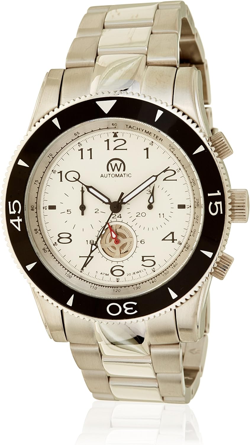 Montre CHRONOWATCH Automatique - Affichage Chronographe Bracelet Métal ...