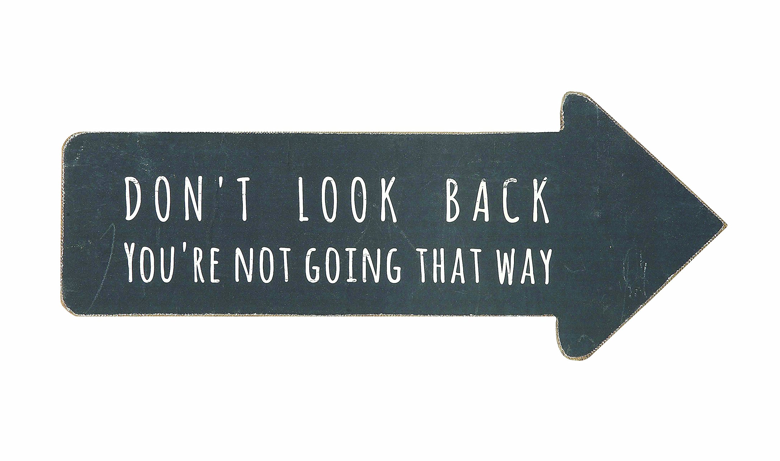 Buy Creative Co Op Wooden Arrow Shape Don t Look Back You re Not Going buy-creative-co-op-wooden-arrow-shape-don-t-look-back-you-re-not-going
