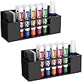 Amazon.com: HBlife 2 Pack Acrylic Dry Erase Marker Holder Wall Mount, 10 Slots Whiteboard Marker ...