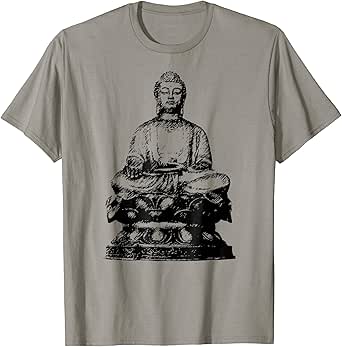 Amazon.com: Gautama Buddha T-Shirt Buddhist Zen Buddhism Meditation Tee ...