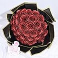 Amazon.com: Waipfaru Glitter Roses Bouquet, DIY Fake Glitter Flowers ...